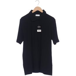 Ulla Popken Damen Poloshirt, schwarz