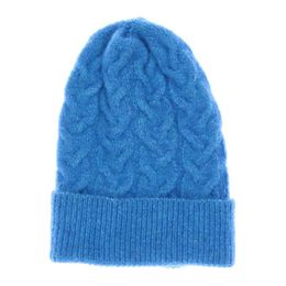 Zara Damen Hut/Mütze, blau, Gr. 56