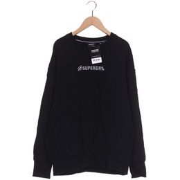 Superdry Damen Sweatshirt, schwarz, Gr. 34