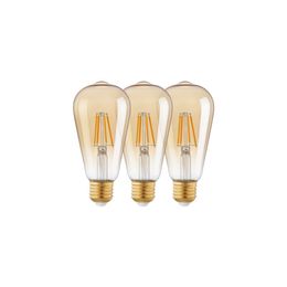 Eglo LED-Leuchtmittel 4 W/E27/360 lm , amber, 3er-Set