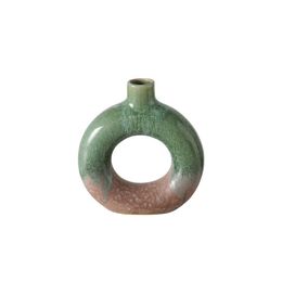 Boltze Vase Peruya, braun/hellgrün