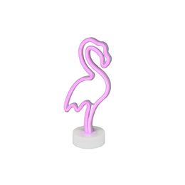 REALITY LEUCHTEN LED-Deko-Tischleuchte Flamingo, weiß, 32,5 cm