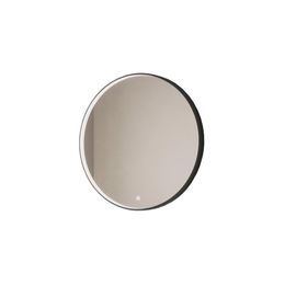 Mondo Flächenspiegel mit Spiegelheizung Moyo, schwarz, 80 cm