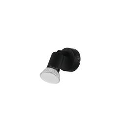 Eglo LED-Wandleuchte BUZZ-LED, schwarz, 1-flammig, 6 cm