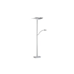 B-LEUCHTEN LED-Standleuchte Duo, Chrom/Nickel, 182 cm