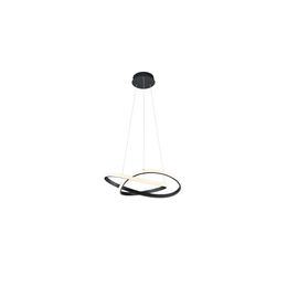 REALITY LEUCHTEN LED-Pendelleuchte Course, schwarz, 60 cm