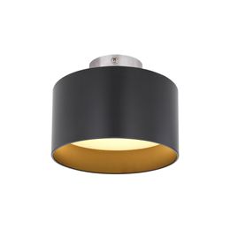 Globo LED-Deckenleuchte Jenny, schwarz matt, 14 cm