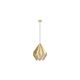 Eglo Pendelleuchte Carlton, gold, 39 cm