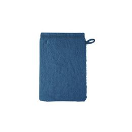 Cawö Waschhandschuh Lifestyle uni, nachtblau, 16 x 22 cm