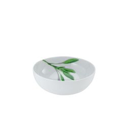 Creatable Salatschüssel Insalata mini, weiß, Salbei-Motiv, 20 cm