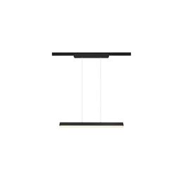Trio LED-Pendelleuchte DUOline in schwarz matt, 90 cm