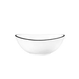 Seltmann Weiden Bowl oval Black Line in weiß, 12 cm