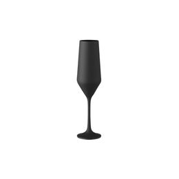 Bohemia Sektkelch Jane aus Glas, schwarz matt, 220 ml