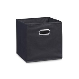 zeller Aufbewahrungsbox in schwarz, 28 x 28 cm