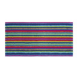 Cawö Handtuch Lifestyle Streifen, multicolor dunkel, 50 x 100 cm