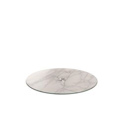 Leonardo Servierplatte, Glas, marmorfarbig, 33 cm