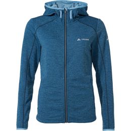 Vaude Fleecejacke, Stehkragen, Kinnschutz, für Damen, blau, 46