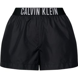 Calvin Klein Badeshorts, Logo-Bund, für Damen, schwarz, L