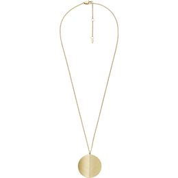 Fossil Damen Kette mit Anhänger "04738710", Edelstahl, gold