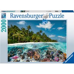 Ravensburger Puzzle "Ein Tauchgang auf den Malediven", 2000 Teile, MEHRFARBIG
