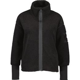 DIDRIKSONS 1913 DIDRIKSONS Fleecejacke "Alexa", Stehkragen, Logo-Stickerei, für Damen, schwarz, 44