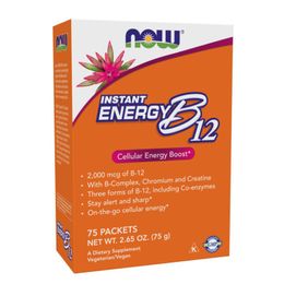 Now Foods, Instant Energy B12, 2000 mcg, 75 Päckchen, je 1g [193,33 EUR pro kg]