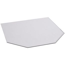 FIREFIX Bodenschutzplatte, BxL: 100x120 cm, 8 mm, Sechseck, weiß