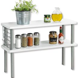 KESPER for kitchen & home KESPER for kitchen & home Ablageregal, mit 2 Ablageböden in Farbe weiß, weiß