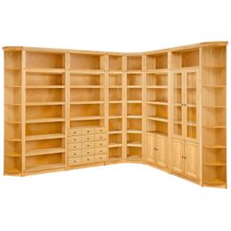 Home Affaire Bücherregal Soeren, aus massiver Kiefer, in 2 Höhen, Tiefe 29 cm, mit viel Stauraum, beige