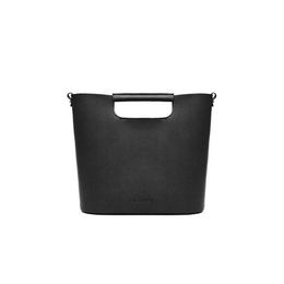 Gretchen Schultertasche Crocus Shoulderbag, aus italienischem Rindsleder, schwarz