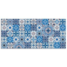 Artland Küchenrückwand Orientalische Fliesen, (1-tlg), Alu Spritzschutz mit Klebeband, einfache Montage, blau