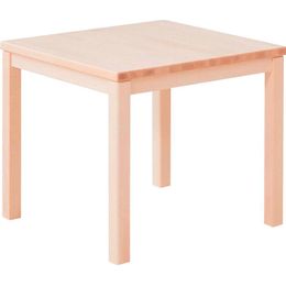 Hammel Furniture Couchtisch Basic Marcus, zwei Größen (110 cm mit Platteausklap), zwei Massivholzarten, stabiler dänische Design Kaffeetisch, Sofatisch, beige|weiß
