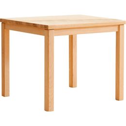 Hammel Furniture Couchtisch Basic Marcus, zwei Größen (110 cm mit Platteausklap), zwei Massivholzarten, stabiler dänische Design Kaffeetisch, Sofatisch, beige