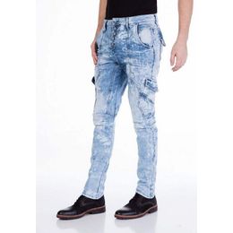 Cipo & Baxx Cipo & Baxx Slim-fit-Jeans mit Seitentaschen, blau