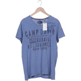 CAMP DAVID Herren T-Shirt, blau, Gr. 52