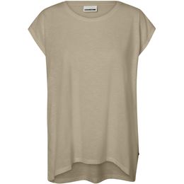 Noisy may NMMathilde S/S Loose Long Top FWD NOOS T-Shirt beige in L