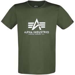 Alpha Industries Basic T T-Shirt dunkelgrün in L