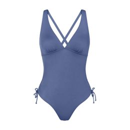 Triumph - Badeanzug mit gefütterten Cups - Blue 46D - Summer Mix & Match - Bademode für Frauen