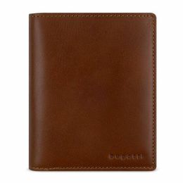 Bugatti Remo Geldbörse RFID Schutz Leder 10 cm cognac