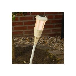 MARELIDA LED Gartenfackel LED Solar Garten Fackel Flamme Feuereffekt Wegleuchte Solarleuchte