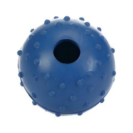 Beeztees Spielknochen Hundespielzeug Ball mit Glocke massiv blau