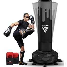 RDX Sports Boxsack RDX Freistehender Boxsack mit Handschuhen für Kickboxen Fitnessstudio