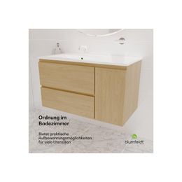 Blumfeldt Waschtisch Johnstone Waschtisch Badezimmerschrank Badschrank 90 cm