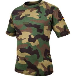 Normani Funktionsshirt Herren Tactical T-Shirt Tropen Original BW Unterhemd nach TL Tropenhemd T-Shirt mit Deutschlandfahnen und Klettstreifen