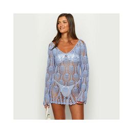 ZWY Strandkleid Strandrock Damen Hohler Bikini-Badeanzug Cover-up-Strickrock