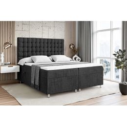 ALTDECOR Boxspringbett VIONE (Multipocket-Matratze H4. H3 Matratze Bonellfederung. Topper. Kopfteil)