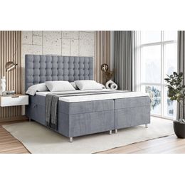 ALTDECOR Boxspringbett VIONE (Multipocket-Matratze H4. H3 Matratze Bonellfederung. Topper. Kopfteil)