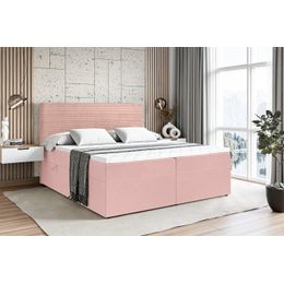 ALTDECOR Boxspringbett PRESTON (Multipocket-Matratze H4. H3 Matratze Bonellfederung. Topper. Kopfteil)