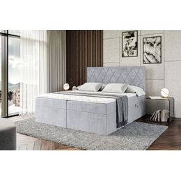 ALTDECOR Boxspringbett LEPARO (Multipocket-Matratze H4. H3 Matratze Bonellfederung. Topper. Kopfteil)