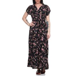 Aurela Damenmode Sommerkleid Strandkleider für Damen sommerliche Maxikleider